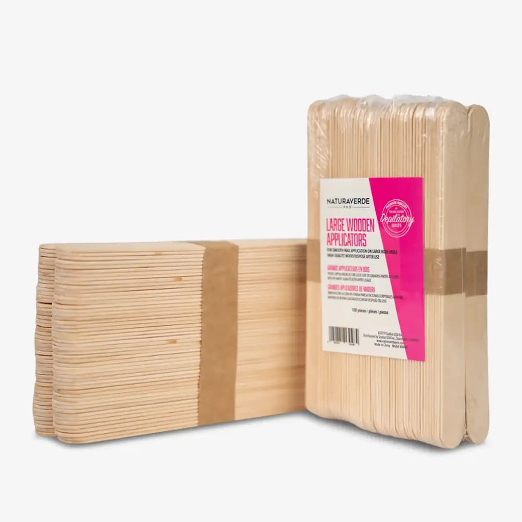 LARGE WOODEN APPLICATORS, 25 pcs – NaturaverdePro