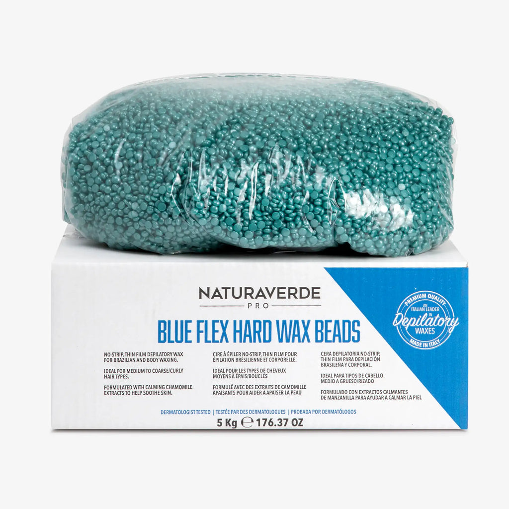 BULK SIZE BLUE FLEX HARD WAX BEADS - 11 lbs – NaturaverdePro